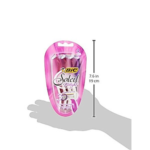 BIC Soleil Twilight Disposable Razor, Women, 4 Count