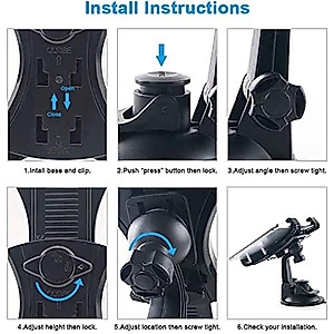 Car Tablet iPad Holder Mount, Suction Cup Tablet Holder Stand for Car Windshield Dash Desk Kitchen Wall Compatible with iPad Mini Air Samsung Galaxy Tab A S Series All 7-10 inches Tablet