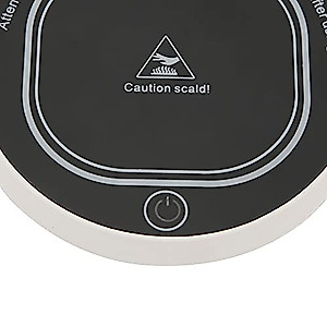 Smart Coffee Cup Warmer Black Coffee Mug Warmer for Desk with Heating Function for Cocoa Tea Milk Water(US Plug 110V)