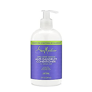 SheaMoisture Hair Care System Anti-Dandruff For Stronger Hair & Healthier Scalp Conditioner Formulated With Apple Cider Vinegar And Fair Trade Shea Butter 13oz