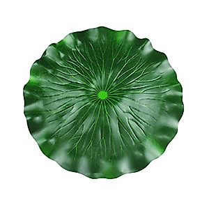DOITOOL Lily Pads for Ponds Artificial Floating Foam Lotus Leaves, 2PCS Realistic Lily Pads Leaves 23.6 Inch Large Artificial Water Lily Pads Ornaments for Pond Pool Aquarium Water Decoration