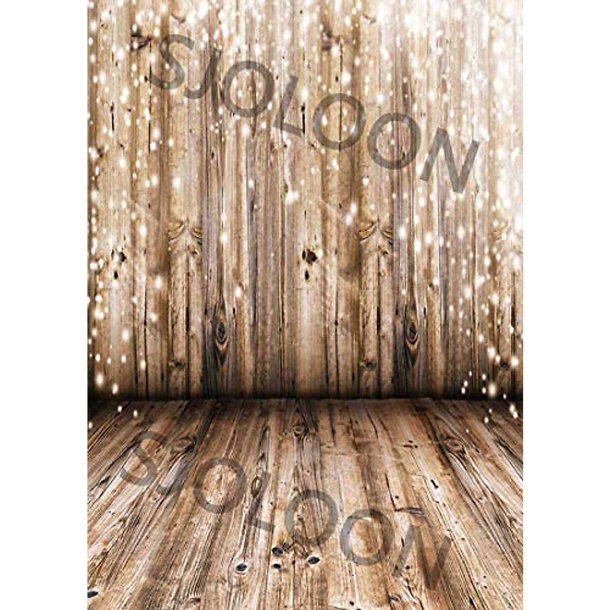 SJOLOON 5x7ft Rustic Wood Vinyl Photography Backdrop Nostalgia Wood Floor Photo Backdrop Baby Newborn Photo Studio Props JLT10359