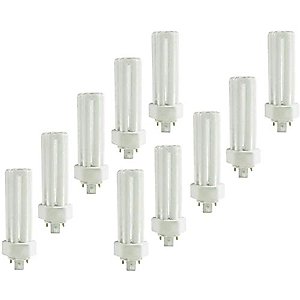 Circle (10 Pack) PLT-42W 841, 4 Pin GX24Q-4, 42 Watt Triple Tube, Compact Fluorescent Light Bulb