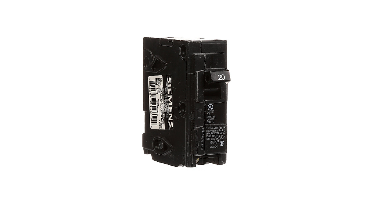 Siemens Q120 20-Amp Single Pole Circuit Breaker | Easy Plug-In Protection