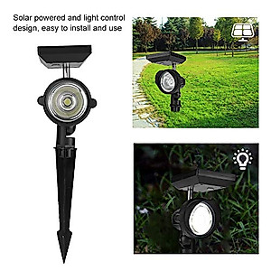PBOHUZ Garden Light-Solar Powered 7W LED Ground Light Outdoor Lawn Lamp for Home Garden Illumination