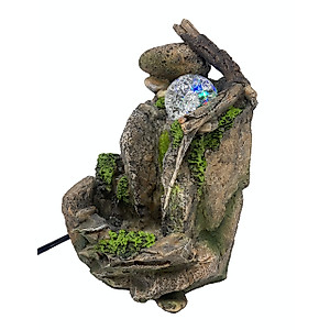 Natures Garden Water Fountain Indoor Tabletop Fountain Rockery Fountain Waterfall Tabletop Waterfall Zen Meditation Waterfall Meditation Fountain