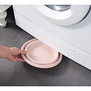 Jkhome Collapsible Wash Basin Folding Dishpan Dish Bowl Washing Tub Set of 1 (Pink - Size Small)