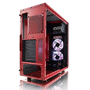 Fractal Design FD-CA-FOCUS-RD-W Focus G ATX Mid Tower Computer Case Mystic Red