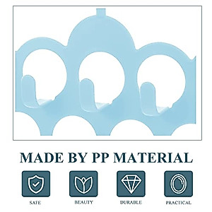 Veemoon 10 pcs Plastic Multi-Hook Socks Multi- Heavy Kitchen Hanging Drying Laundry Racks Clothes, Clothing Coats Dresses Hanger Household Bathroom Rack Pants Dormitory Portable