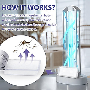 6 Pack Mosquito Attractant Bait Refill, Mosquito Bits Octenol Lure for Bug Zapper & Fly Traps, Compatible with All Flying Insect Mosquito Trap