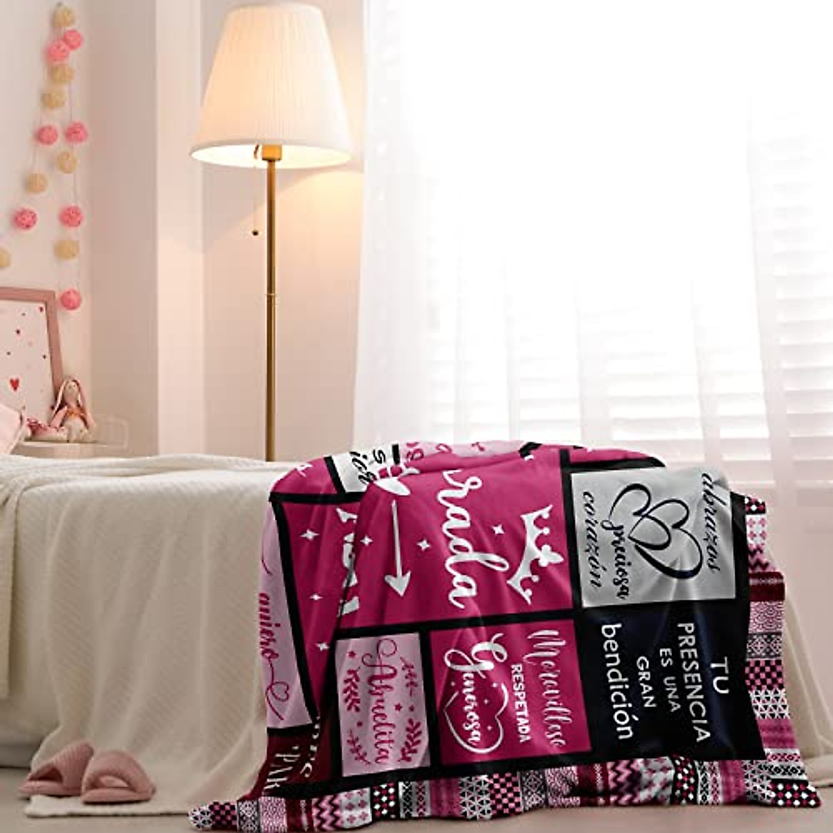 Solzien Abuela Gifts Blankets 50" X 60", Abuelita Gifts, Regalos para Abuela, Thoughtful Gifts for Grandma from Granddaughter, Grandmother Gift, Best Grandma Gifts for Birthday, Gifts for Grandmother