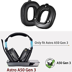 XBERSTAR Earpads Replacement for Astro A50 GEN3 Headset - A50 Accessories/Ear Cushion/Ear Cups (Protein Leather earpad)