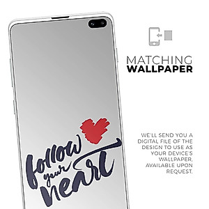 DesignSkinz Follow Your Heart V3 Protective Vinyl Decal Wrap Skin Cover Compatible with The Samsung Galaxy S20 (Screen Trim & Back Glass Skin)