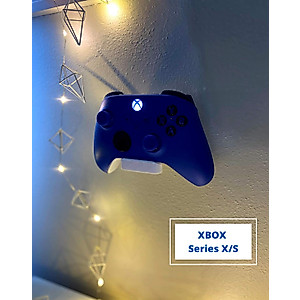 3DLASERSLAB Damage-Free Controller Wall Mount Display for Xbox One, Microsoft, Easy Install, 3M Command Strip Included (Silver, 4)