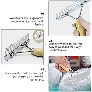 Balacoo Dog Hair Brush Metal Comb Horse Hair Comb Horse dematting brush Hair Cleaning Comb Cleaning Brush Cleaning dog rake Accessory dematting rake Mane Comb Dog Hair Brush Metal Comb