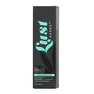 Lust Naked - Hemp Cooling Shave Cream, Menthol Shave Lotion, Shaving Cream Gel, 4.0 oz.