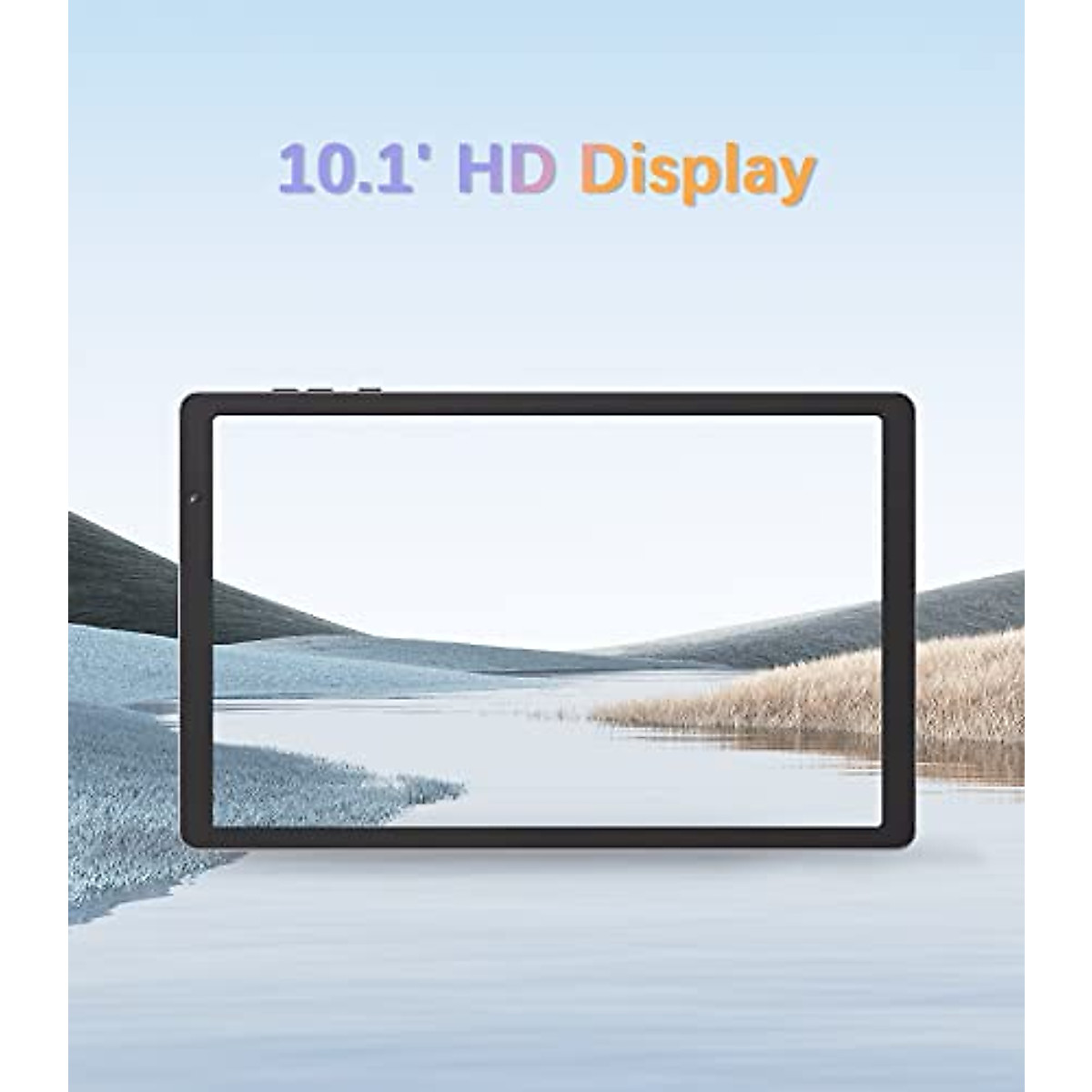 10.1 inch Tablet, Android 11.0, 3GB RAM, 32GB ROM, MAGCH Android Tablet with Quad-Core Processor, Up to 1.8Ghz, 8MP Rear Camera, HD IPS Display, 5000mAh Battery, Wi-Fi, Bluetooth 4.2, Metal Body, Grey