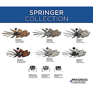 Progress Lighting P250000-081 Springer Ceiling Fans, 60 in, Nickel