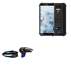 BoxWave Gaming Gear Compatible with Oukitel WP5 Pro - Touchscreen QuickTrigger Auto, Trigger Buttons Autofire Gaming Mobile FPS - Jet Black