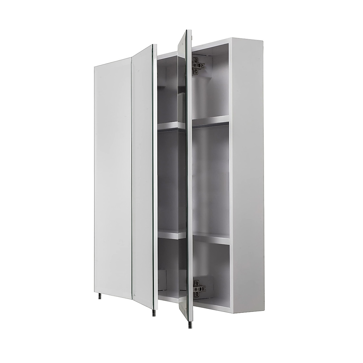 Croydex Heacham 30-Inch x 30-Inch Triple Door Tri-View Cabinet with Hang 'N' Lock Fitting System