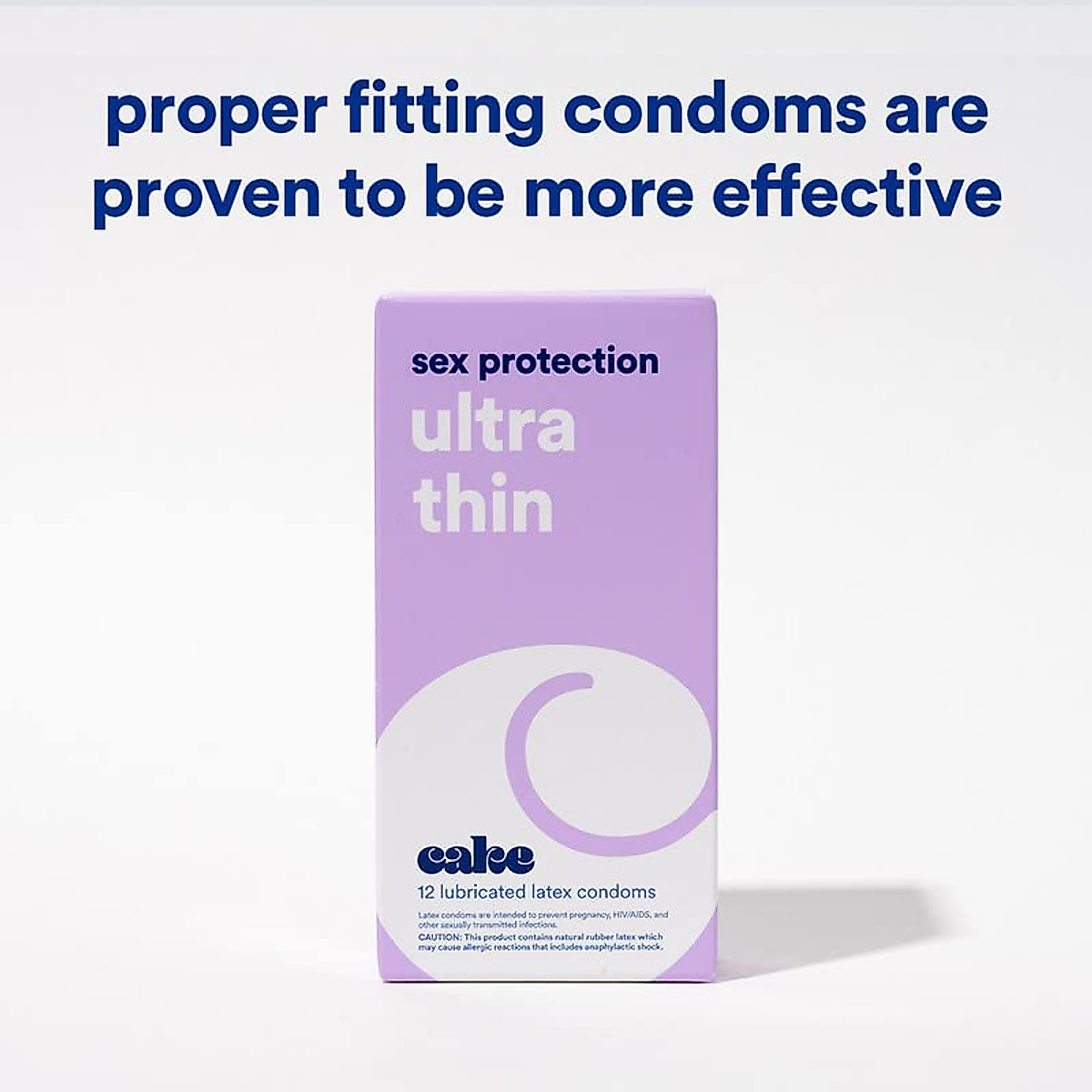 Hello Cake Ultra Thin Condoms, Premium Silicone Lubricated Latex Condoms for Men, Made for a Super Close Feel and a Natural Fit, BPA Free, Fragrance-Free, Glycerin Free – 12 Count