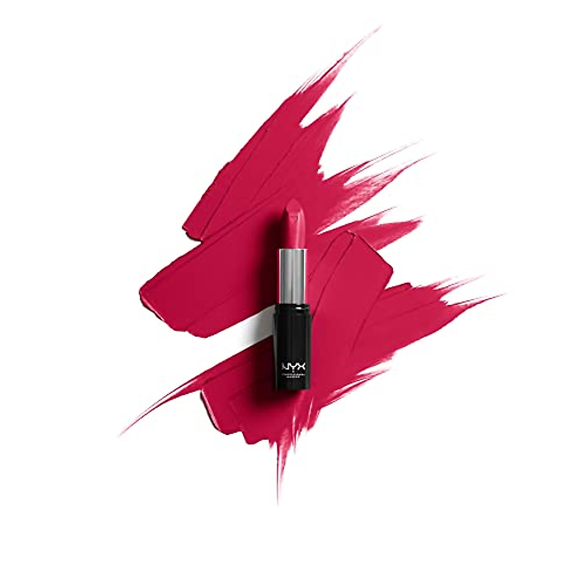 NYX PROFESSIONAL MAKEUP Shout Loud Satin Lipstick, Infused With Shea Butter - Cherry Charmer (Red Fuchsia)