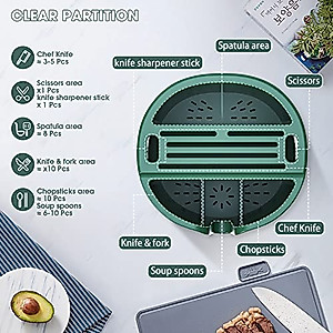 Knife Block, Knife Holder Knife Block Without Knives Storage for Kitchen Storage