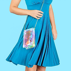 Lumee Crossbody Tech Bag - Touch Screen Friendly - Holographic