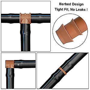 iRunning 18 Pieces Drip Irrigation 1/2" Tubing Elbow Fittings (17mm), Barbed Elbow Connectors for 1/2 Inch Irrigation Tubing (0.600" ID), Drip Line Elbows for Drip Sprinkler Garden Systems