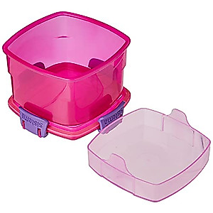Sistema Lunch Collection Snack Container, 13.5 oz./0.4 L, Pink