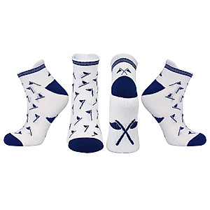 Surprizeshop Ladies Golf Socks (3 Pack) | Cushioned Sole | Extended Tab at rear | One Size US 6-9 | Compression Fit for Support & Comfort | Womens Golf Socks (Navy)