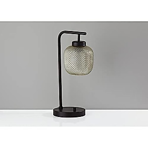 Adesso 3575-26 Vivian Desk Lamp, 19.5 in., 40W Type A Bulb (not Included), Dark Bronze, 1 Table Lighting
