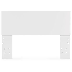 Signature Design by Ashley Onita Contemporary Adjustable Height Panel Headboard for Bedroom, Full, White