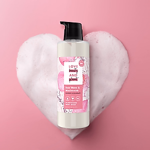 Love Beauty and Planet Plant-Based Body Wash Nourish and Illuminate Skin Rose Water and Niacinamide Made with Plant-Based Cleansers and Skin Care Ingredients 32.3 fl oz