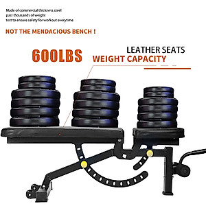 Home Gym Weight Bench Adjustable 66lbs Cast Iron Dumbbell Set, Multifunctional Strength Training Bench Press Sets, Full Body Office Workout Sets for Men Women (Weight bench + 66LB Adjustable dumbbell)