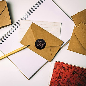 Thank You Stickers , 600 pcs 1.57inch Rose Gold Foil Thank You Labels for Small Business, Wedding, Birthday, Party