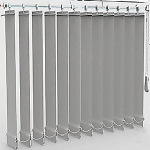 AXLIZER 10PCS Vertical Curtain Simple Hanging Film, Vertical Blind Top Hanger, Vertical Curtain Repair Clip, Vertical Blind Repair Blade Protector