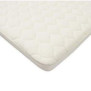 American Baby Company Waterproof Fitted Bassinet Mattress Protector, Quilted Protector Pad Cover Made with Organic Cotton Top Layer, 33" x 15"