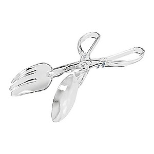 Plastic Serving Scissor Tong - 11.25" | Clear | 1 Pc.