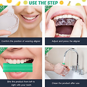 80 Pieces Chew Aligner Tray Seaters Colorful Aligner Seater Chew Chompers, 8 Colors