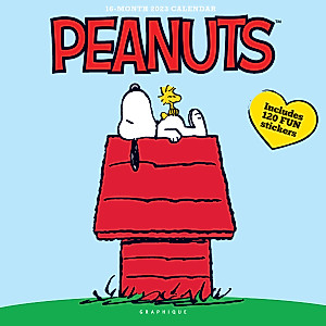Graphique 2023 Peanuts Wall Calendar | 12” x 12” | Thick Paper | Home & Office Organizer | Large Monthly Grid | 3 Languages & Marked Holidays | 4 Month Preview Page for 2024