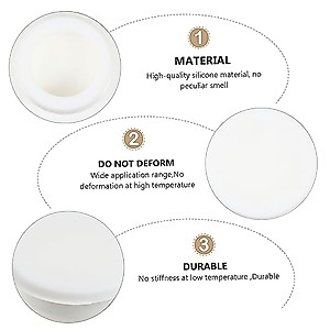 HOOTNEE 4 Pcs Basin Water Plug Stopper Suction Sink Stopper Sinks Hair Stopper Bathtub Kitchen Sink Basket Sink Filter Sealing Sink Premium Sink Stopper Drain Plug White