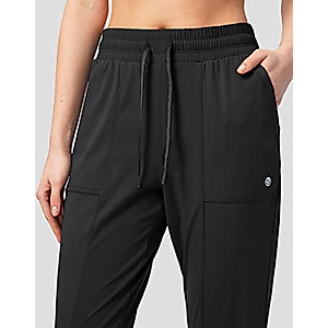 G Gradual Women's Jogger Pants High Waisted Athletic Sweatpants Drawstring Lounge Joggers for Women with Pockets(Black M)