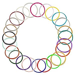 Rocket3d 3D Printer/Pen Filament Sample Bag, 1.75mm Made in The USA, 24 Exclusive Colors, (Includes Wood and Marble PLA), Each Color is 15 Feet, 360 Total Feet Included