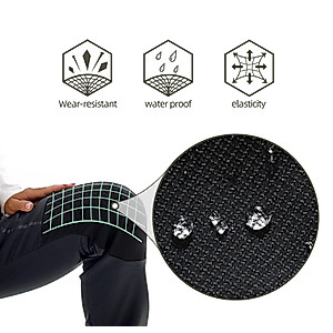 BenBoy Women's Outdoor Waterproof Windproof Fleece Slim Cargo Snow Ski Hiking Pants,Grey Medium