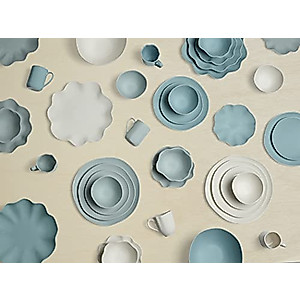 Portmeirion Sophie Conran Floret 13 Inch Large Stoneware Serving Platter, Robins Egg