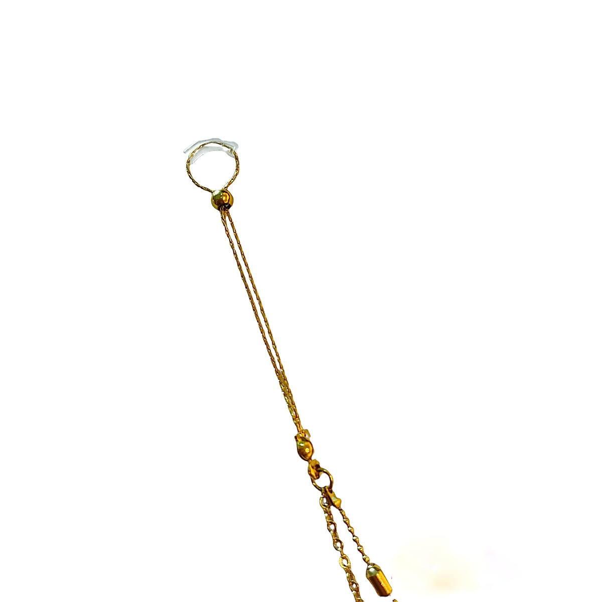 Fake nipple piercing with gold pleaded chain non piercing nipple noose stainless steel body sexy heart charm jewelry 12 in