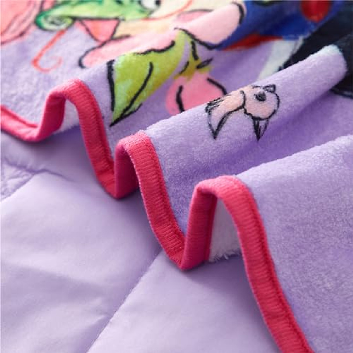 Disney Princess Super Soft Plush Toddler Quilted Nap Mat with Built in Blanket and Pillow, 20" Wx46 L