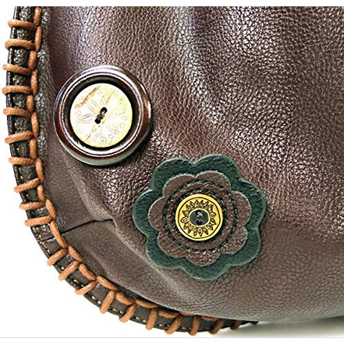 Chala Purse Handbag Hobo Cross Body Convertible Chocolate Guitar Bag