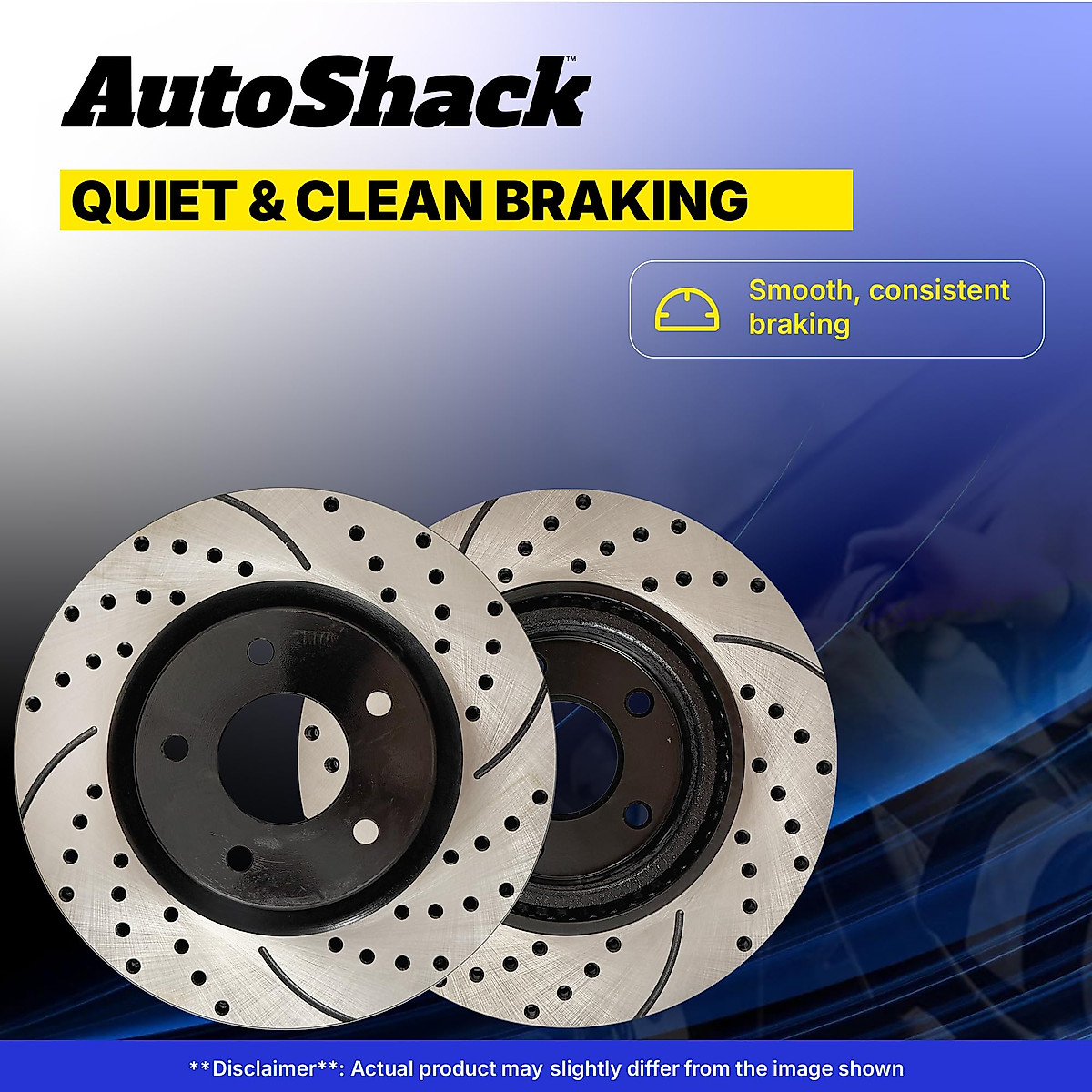AutoShack Black Hat Drilled and Slotted Brake Rotors Rear Brake Rotor Replacement Kit for 2004 Nissan Pathfinder Armada 2004-2015 TITAN 2005-2015 2017-2019 Armada 2004-2010 INFINITI QX56 V8 PR41331LR